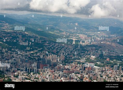 Caracas Venezuela Amazing Aerial View Of The City Of Caracas From The