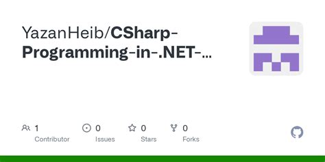 Github Yazanheibcsharp Programming In Net Environment