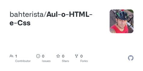 GitHub Bahterista Aul O HTML E Css