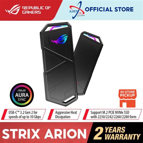 Asus Rog Strix Arion Tuf Gaming A M Nvme Ssd Enclosure Type C Shopee Malaysia