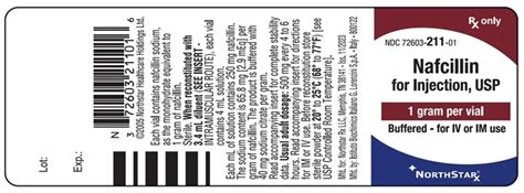 Dailymed Nafcillin Nafcillin Sodium Injection Powder For Solution