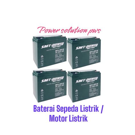 Jual Baterai Sepeda Listrik Aki Sepeda Motor Listrik V Ah Smt Power