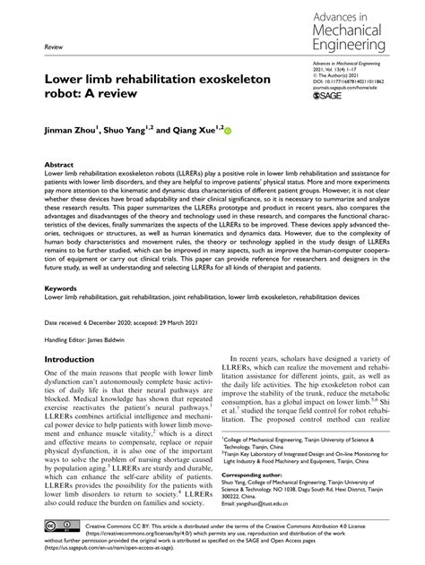 Pdf Lower Limb Rehabilitation Exoskeleton Robot A Review