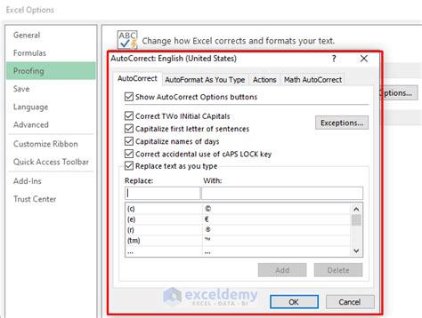 how to turn on spell check in excel 3 ways exceldemy
