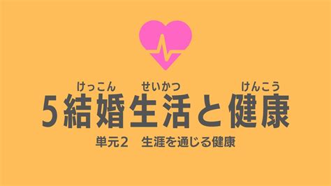 【15分】5 結婚生活と健康：高校保健授業 Youtube