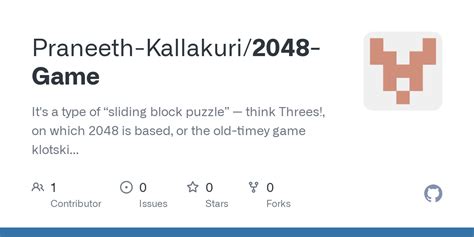 Github Praneeth Kallakuri2048 Game Its A Type Of “sliding Block Puzzle” — Think Threes On