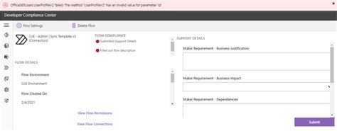 [coe Starter Kit Question] Developer Compliance Center App Error Messages In App And Flows