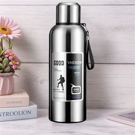 2000ml Sports Vacuum Flask With Handle Stainless Steel Thermal Bottle