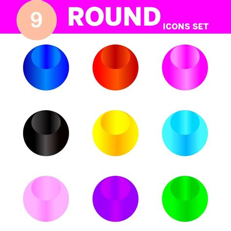 Modern Round Icon Set Editabol And Ricbale Masterbundles