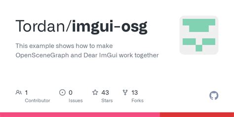 Imgui Osg Src Main Cpp At Master Tordan Imgui Osg GitHub