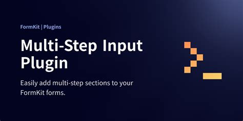 Multi Step Input Plugin ⚡️ Formkit