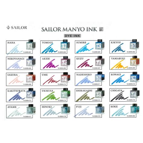 Buy Sailor Manyo Konagi Blue Ink Sailor Inks Online Makoba