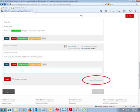 Error Trouble Running Target Cpu Memory Map Error Read Access By Cpu To Address X B C