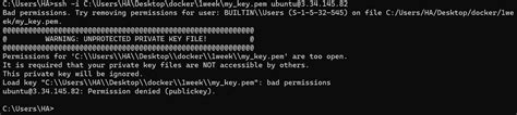 Permissions For Key Pem Are Too Open