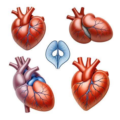 Ventricle Vector Set White Background Isolated A High Quality Image