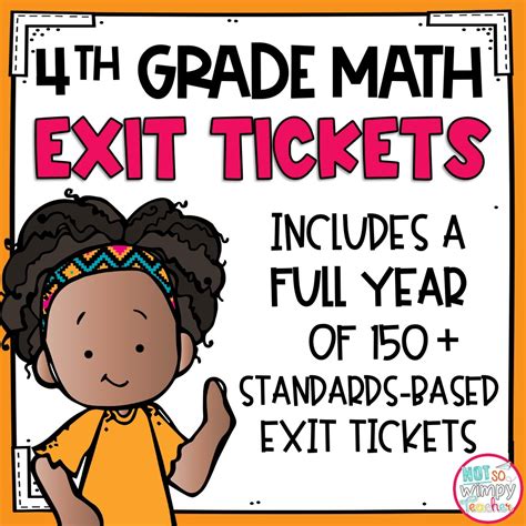 Math Exit Tickets Fourth Grade Not So Wimpy Teacher