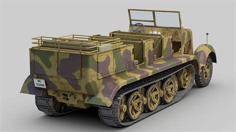 SdKfz 7 Half Track Model TurboSquid 2098997