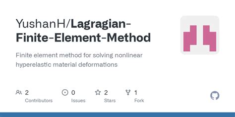 GitHub YushanH Lagragian Finite Element Method Finite Element Method For Solving Nonlinear