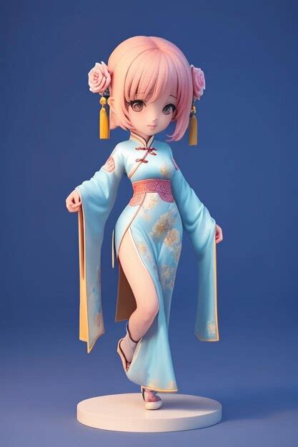 Cute Cartoon Character Model Beautiful Girl 3d Rendering Model Cosplay Illustration Wallpaper