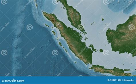 Sumatra Island Indonesia Physical Stock Illustration Illustration Of Land Stereographic
