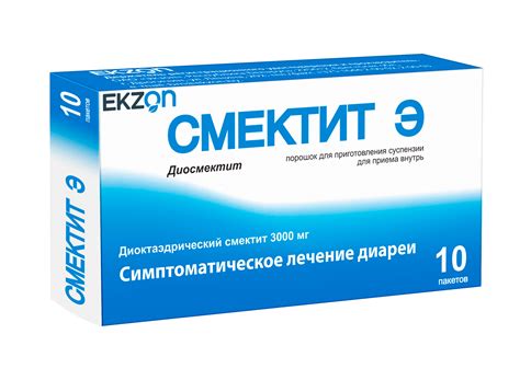 Smectite E powder (3000 mg): instructions for use, composition, indications