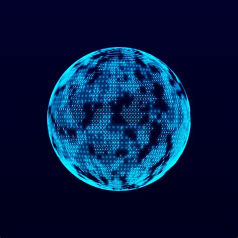 Premium Photo Abstract Technology Sphere With Connecting Dots Lines