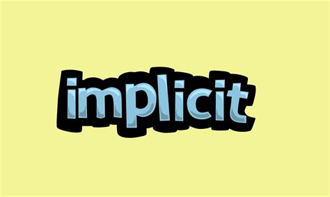 Implicit Writing Vector Design On A Yellow Background 11115964 Vector Art At Vecteezy