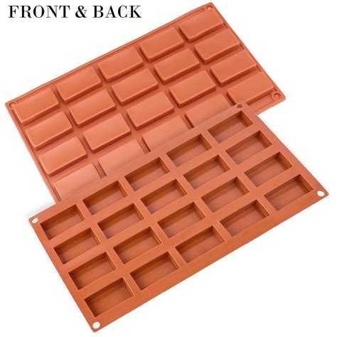 Rectangular Bar Baking Silicone Mold 20 Cavity Funshowcase