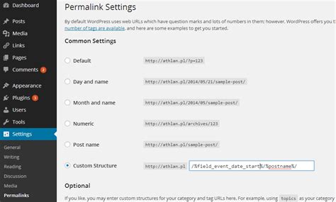 Github Athlanwordpress Custom Fields Permalink Plugin Plugin Allows