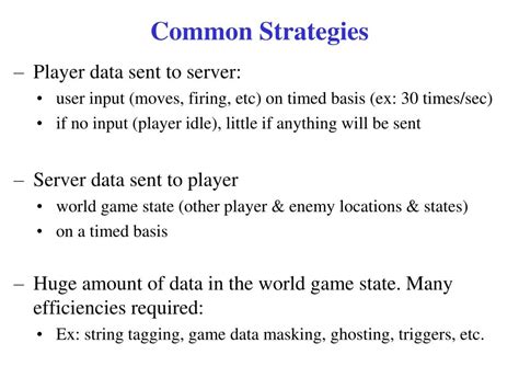 Ppt Cse 381 Advanced Game Programming Multiplayer Gaming Powerpoint
