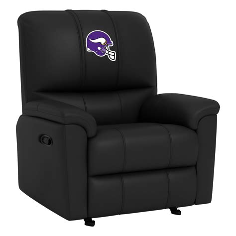 Rocker Recliner With Minnesota Vikings Helmet Logo Zipchair