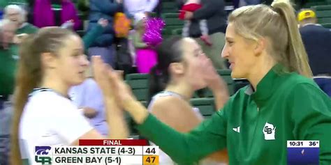Green Bay Womens Basketball Defeats Kansas State