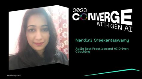 Nandini Sreekantaswamy On Linkedin Convergewithgenai Genai