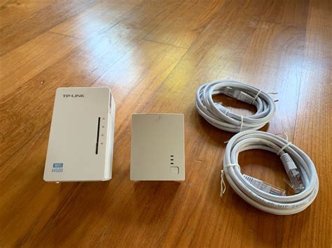 Tp Link Power Line Ethernet Adapter Set WiFi Computers Tech Parts Accessories Cables