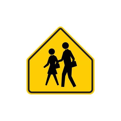 School Crossing Sign Vector Art Icons And Graphics For Free Download