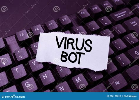 Conceptual Display Virus Bot Business Idea Malicious Selfpropagating