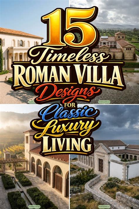 15 Timeless Roman Villa Designs For Classic Luxury Living