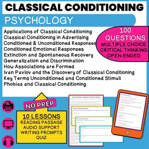 Classical Conditioning Pavlov Stimuli Responses Phobias Advertising