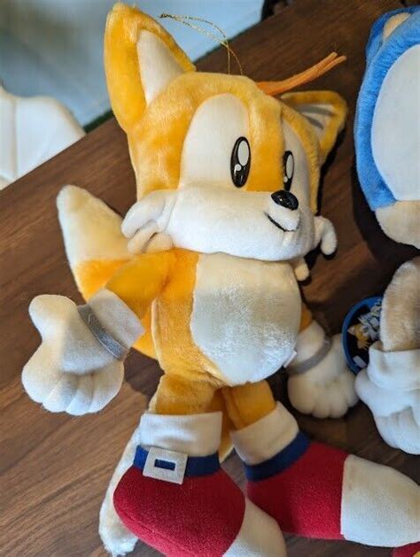 Sonic The Hedgehog Sonic And Tails Plush Toys Set 1998 Ebay