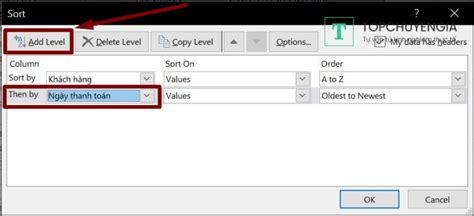 Cách Dùng Excel Sort để Sắp Xếp Dữ Liệu Nhanh Chóng Hiệu Quả