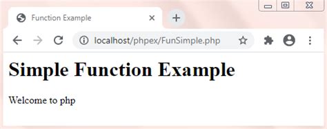 Functions In PHP PHP Tutorial Study Glance