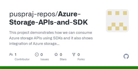 GitHub Puspraj Repos Azure Storage APIs And SDK This Project