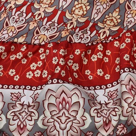 Womens Fashion V Neck Long Sleeve Printed Dress Picture Color M