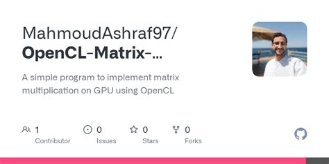 GitHub MahmoudAshraf97 OpenCL Matrix Multiplication A Simple Program