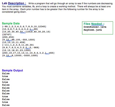 Solved Lab Description Write A Program That Will Go Through