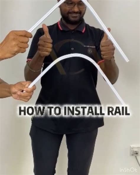 Custom Made Full Set Curve Curtain Langsir Single Track Batang Rail Aluminium Lazada