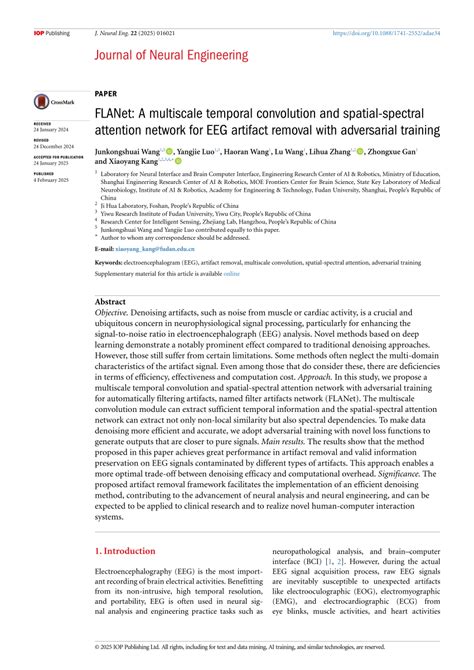 Flanet A Multiscale Temporal Convolution And Spatial Spectral Attention Network For Eeg