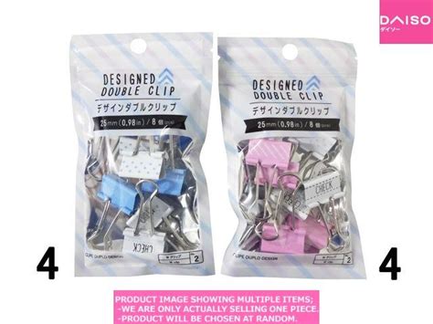 Binder Clips Designed Double Clip Mm【デザインダブルクリップ 】 Daiso Canada Co