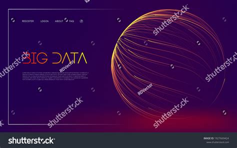 Business Data Structure Analysis Digital Data Stock Vector Royalty