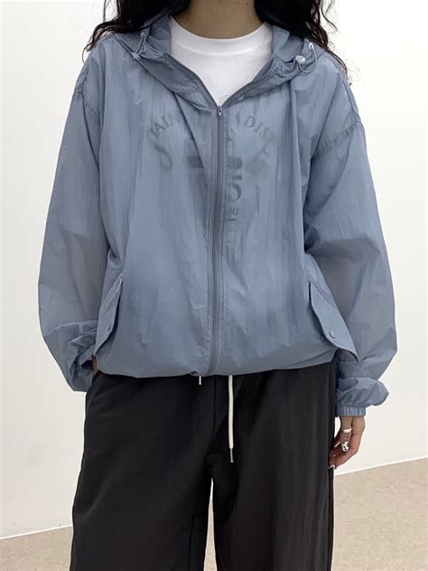 [빅사이즈 남녀 공용] 드라이 시스루 오버핏 바람막이 점퍼 7 Color